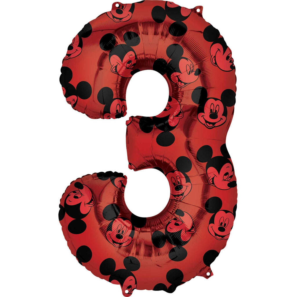Mickey Mouse Number Red SuperShape Balloons | Party Centre, KSA 2026